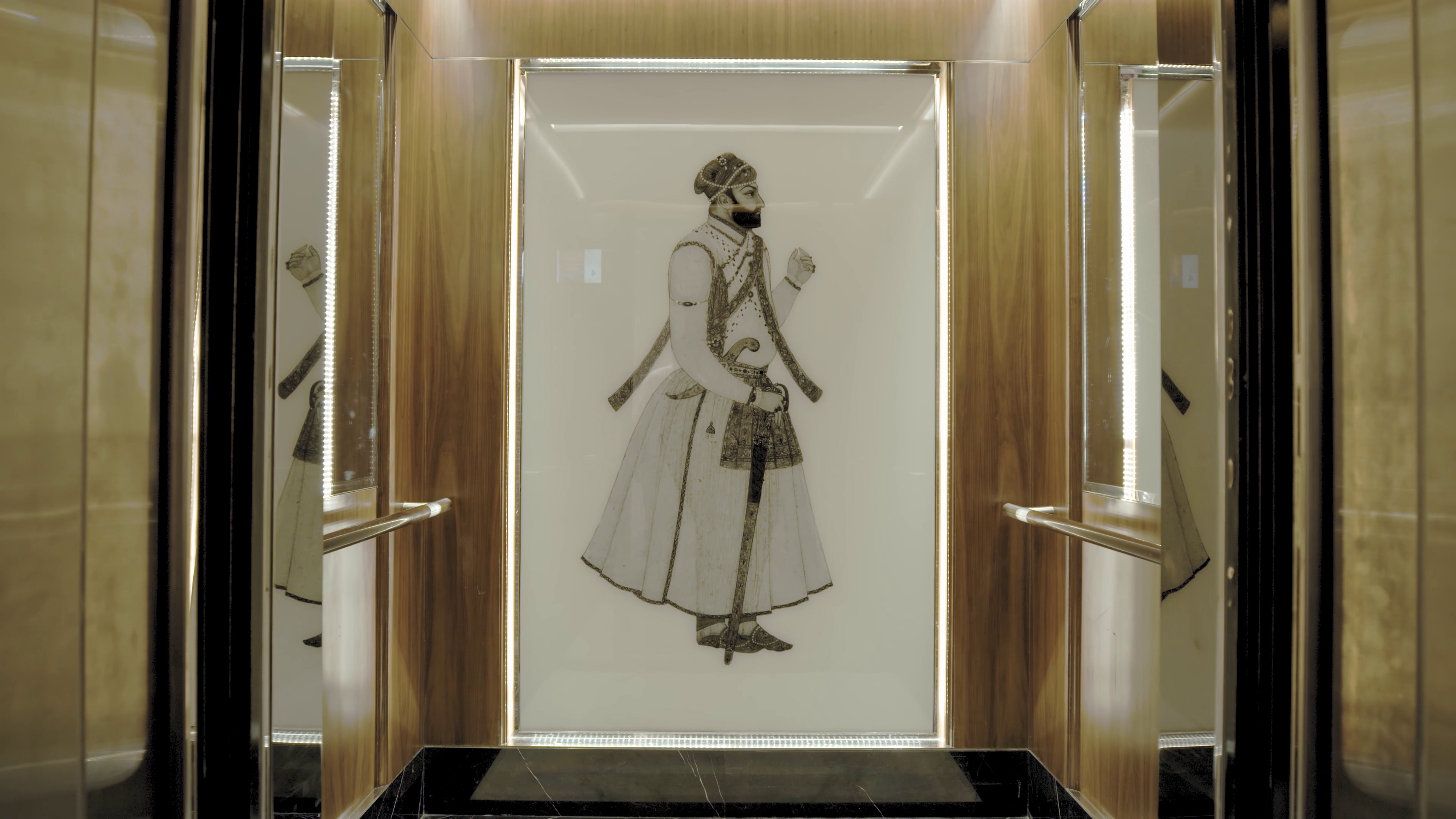 hotel elevator interior