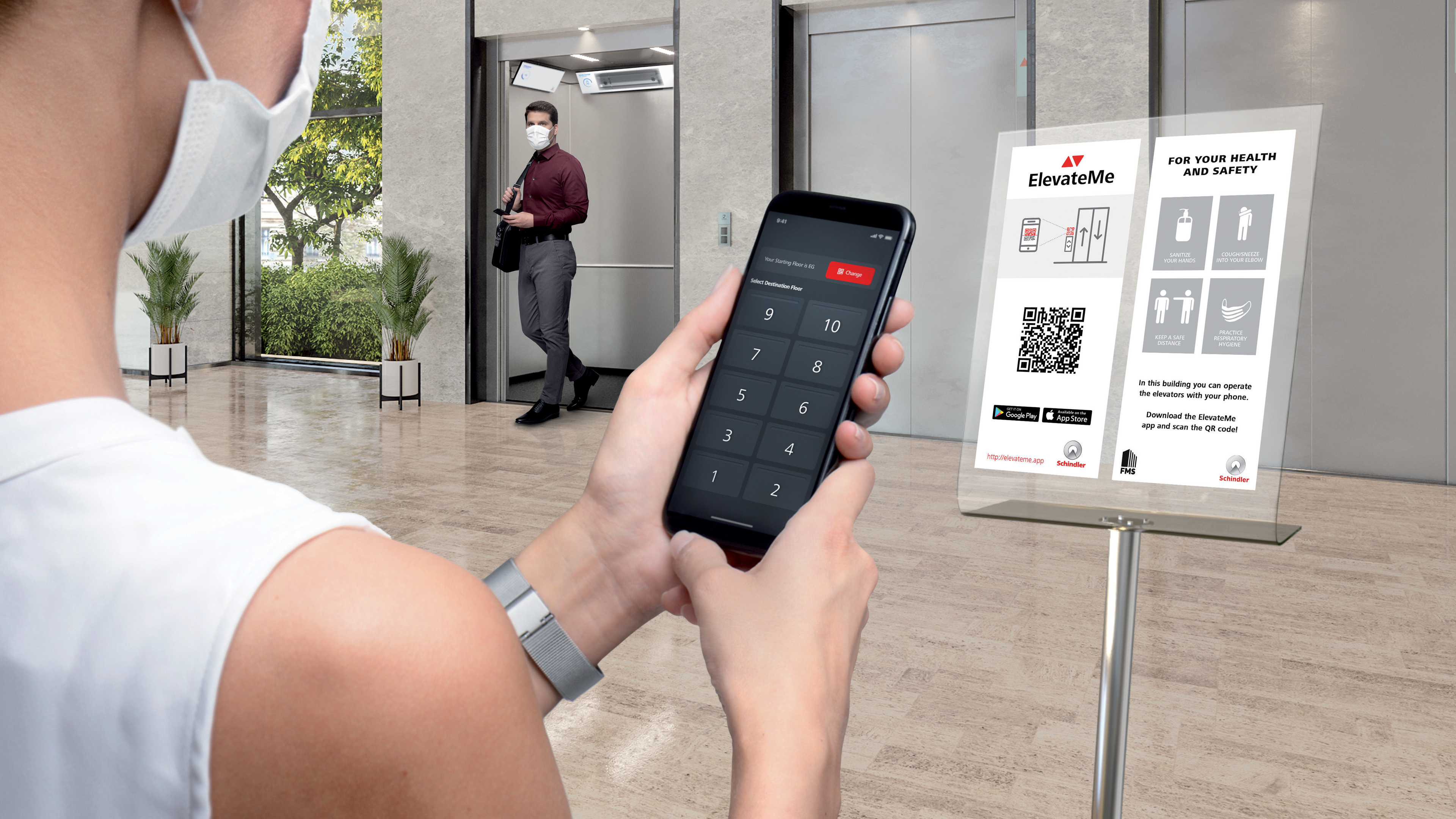 schindler elevator call buttons