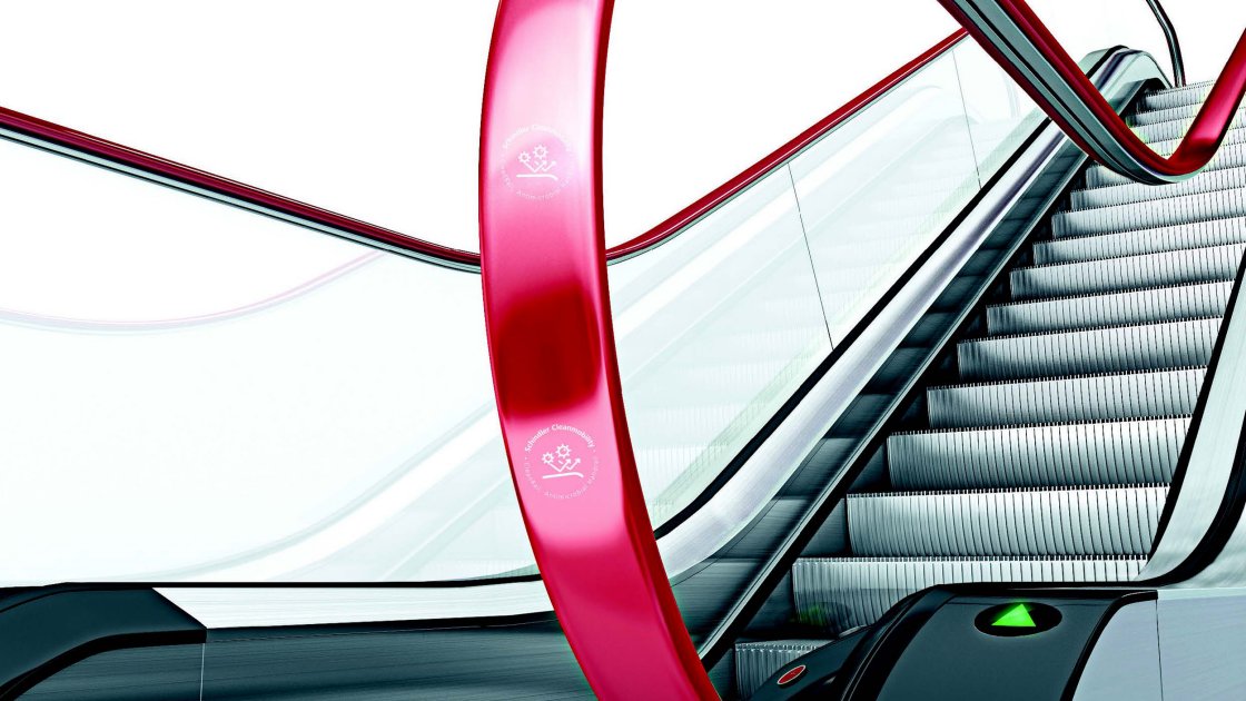 CleanRail & Ultra UV Pro handrail options | Schindler Elevator